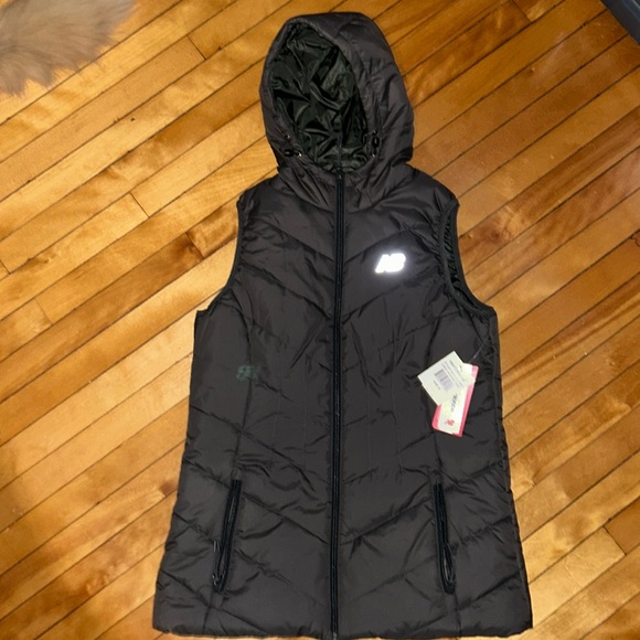 New Balance | Jackets & Coats | New Balance Long Hooded Vest | Poshmark